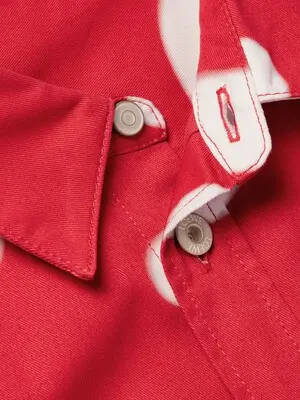 Loewe Logo-debossed Printed Cotton-twill Shirt