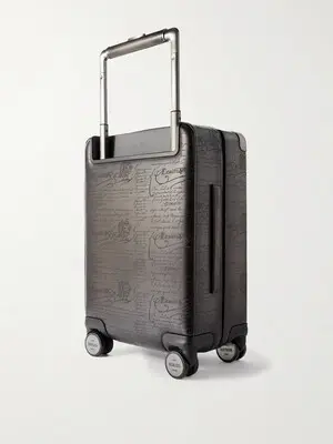 Berluti Formula 1005 Scritto Venezia Leather Suitcase - Black