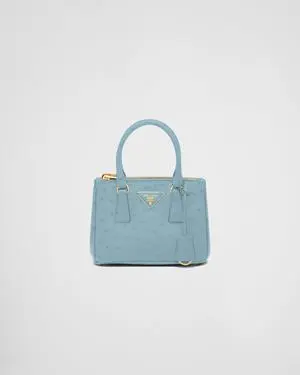 Prada Galleria Ostrich Leather Mini-bag