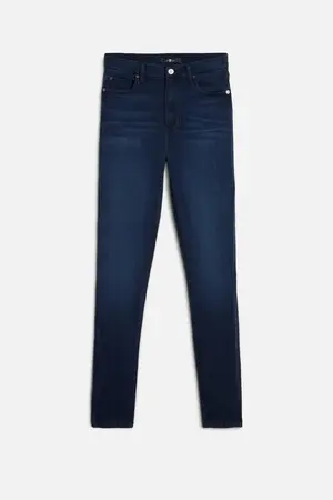 7 For All Mankind Slim Illusion High Waist Skinny - Blue