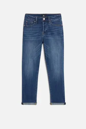 7 For All Mankind Josefina Boyfriend Jeans - Black