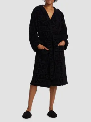 Versace Repeat Logo Cotton Robe