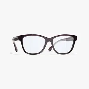 Chanel Square Eyeglasses Burgundy