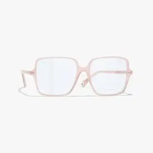 Chanel Square Eyeglasses Light Pink