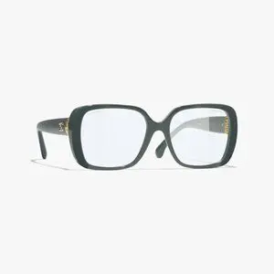 Chanel Square Eyeglasses Pale Green