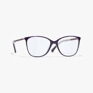 Chanel Square Eyeglasses Purple