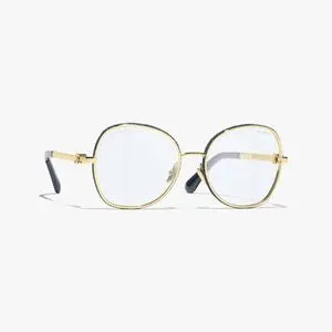 Chanel Round Eyeglasses - Gold