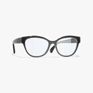 Chanel Chanel Metal & Pearls Eyeglasses Dark Gray
