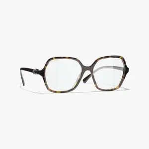 Chanel Chanel Metal & Pearls Eyeglasses Dark Tortoise