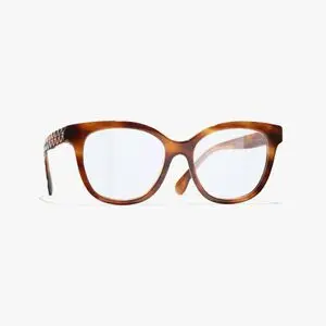 Chanel Chanel Metal & Pearls Eyeglasses Tortoise