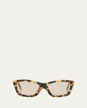 TOTÊME Classics Acetate Square Sunglasses - Medium Green