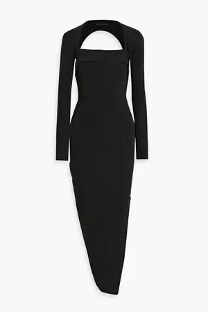 Helmut Lang Cutout Jersey Midi Dress