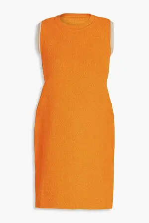 Jacquemus Sorbetto Cutout Bouclé-knit Mini Dress - Orange