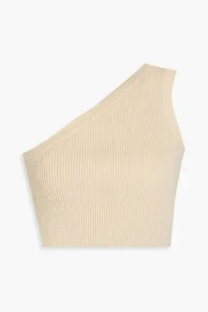 Female Ribbed One-Shoulder Tops