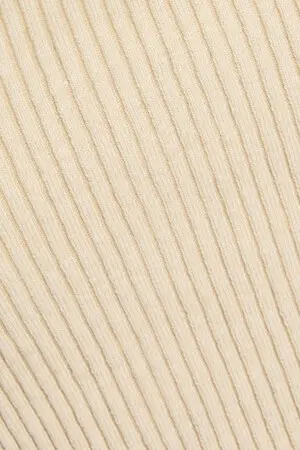 Jacquemus Ascu Cropped One-shoulder Top - Beige