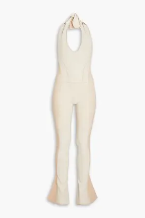 Jacquemus Baunhila Stretch-knit Jumpsuit - Beige