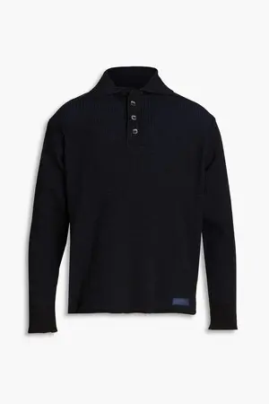 Jacquemus Teramo Ribbed Cottonblend Polo Sweater