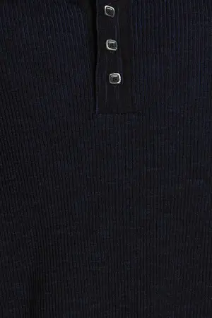 Jacquemus Teramo Ribbed Cottonblend Polo Sweater