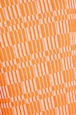 Jacquemus La Maille Gelati Checked Ribbed Cotton-blend Sweater - Orange