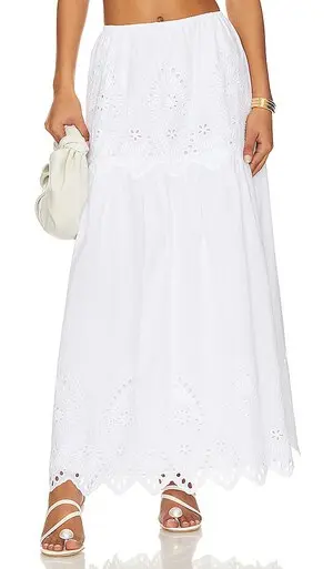 Lpa Francesca Eyelet Maxi Skirt