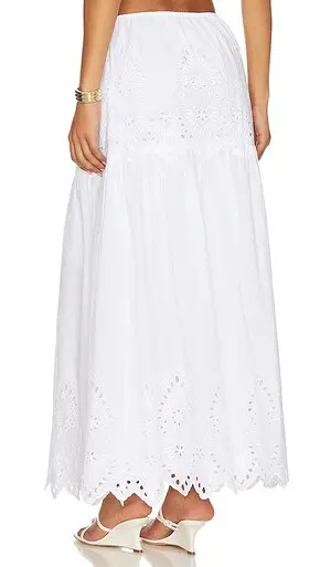 Lpa Francesca Eyelet Maxi Skirt