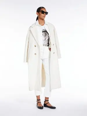 Max Mara Cropped Jeans In Stretch Bull
