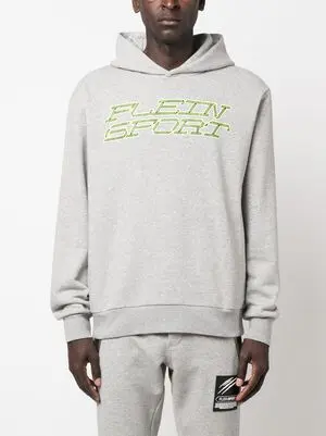 PLEIN SPORT Tiger Logo-print Hoodie
