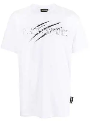 PLEIN SPORT Graphic-print Cotton T-shirt - White