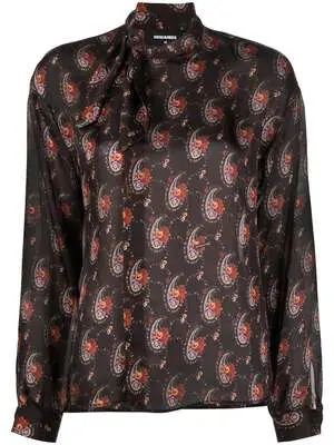 DSQUARED2 DSQUARED2 Graphic Print Blouse