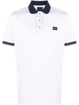 Paul & Shark Logo-embroidered Cotton Polo Shirt - White