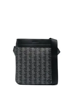Lacoste Monogram Messenger Bag - Black