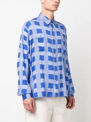 4SDESIGNS Plaid-check Pattern Shirt