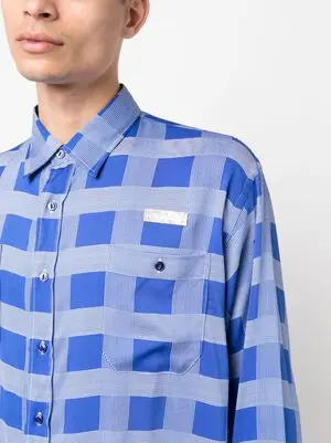 4SDESIGNS Plaid-check Pattern Shirt