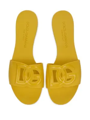 Dolce & Gabbana Dg Logo Slides - Yellow
