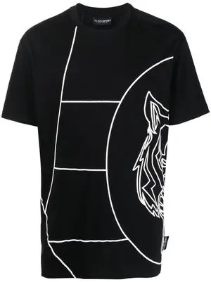 PLEIN SPORT Graphic-print Cotton T-shirt - Black