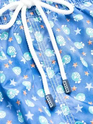 Fedeli Graphic Print Swim Shorts