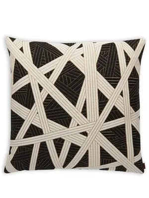 Missoni Nastri Geometric-print Cushion - Black