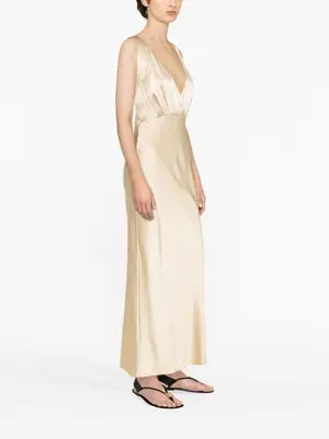 Khaite The Milo Silk Dress - Neutrals