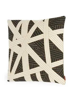 Missoni Nastri Geometric-print Cushion - Black