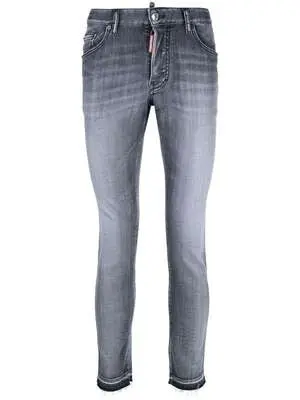 Dsquared2 Faded Skinny Jeans - Grey