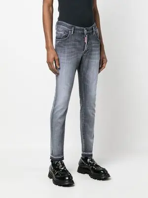 Dsquared2 Faded Skinny Jeans - Grey