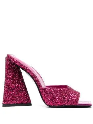 The Attico Glitter Mules Clogs For Women