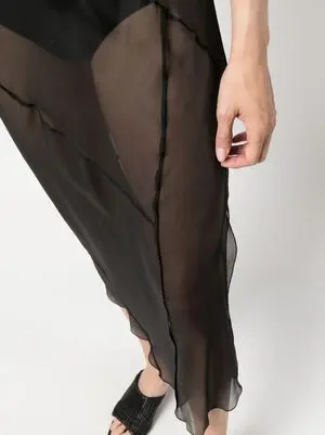 Patrizia Pepe Sheer Slip Midi Dress