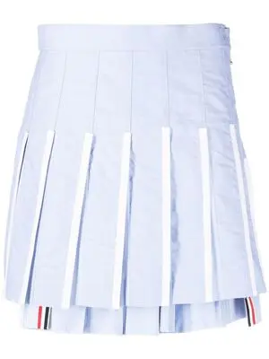 Thom Browne Pleated High-waist Mini Skirt