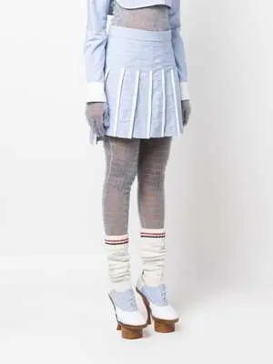 Thom Browne Pleated High-waist Mini Skirt
