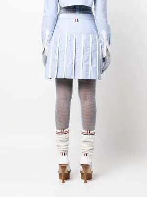 Thom Browne Pleated High-waist Mini Skirt