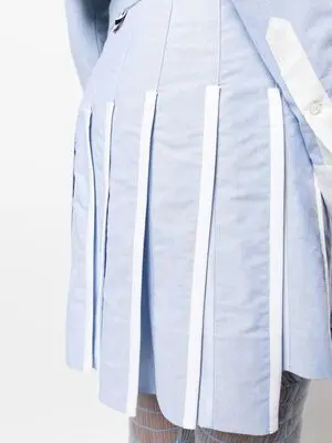 Thom Browne Pleated High-waist Mini Skirt
