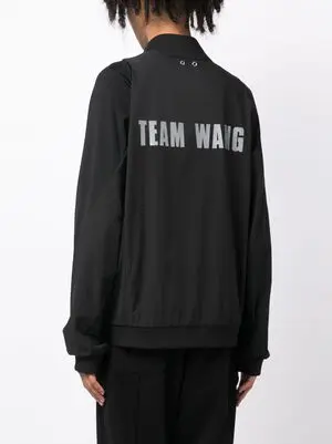 TEAM WANG DESIGN Logo-embroidered Track Jacket