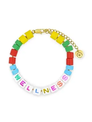 SPORTY & RICH Wellness Beaded Bracelet - Blue