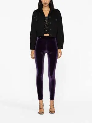 Philipp Plein Basic Velvet Leggings